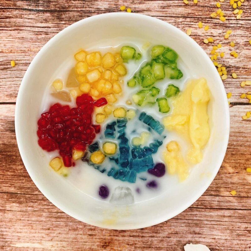 Nấu chè sương sa hạt lựu hấp dẫn của tuổi thơ - BepXua