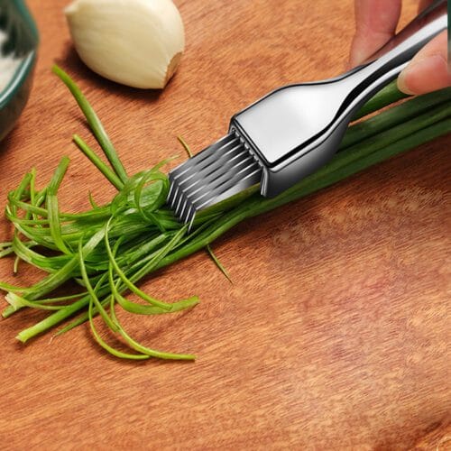 Dao Chẻ Hành Lá Đa Năng 6 Lưỡi, Cắt Hành Lá, Măng, Rau Muống - BepXua